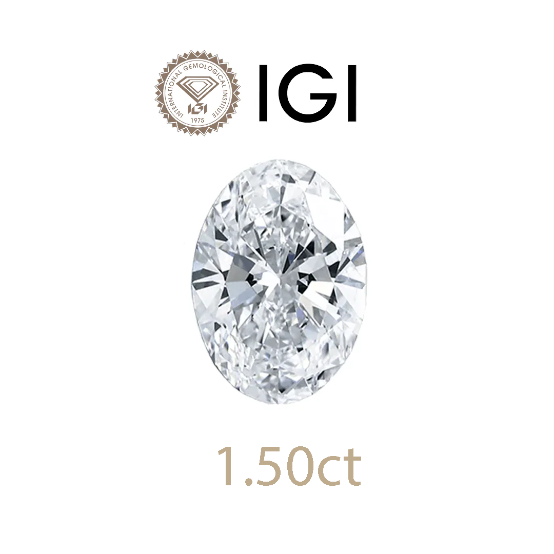 1.50ct Lab-Grown Oval Diamond – Carat 55