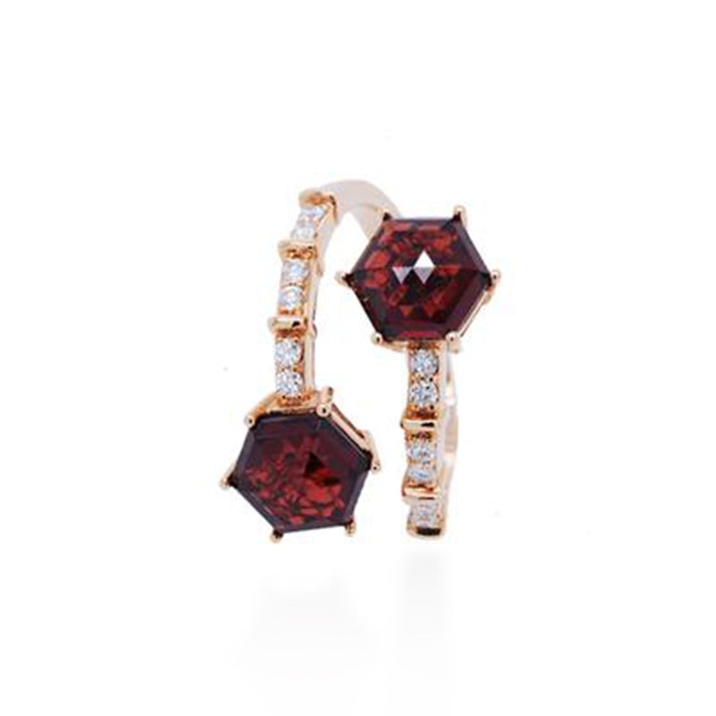 Esagono Garnet Ring – Carat 55
